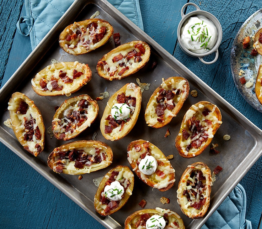 Cooper® Sharp Cheesy Bacon Potato Skins – Cooper Cheese
