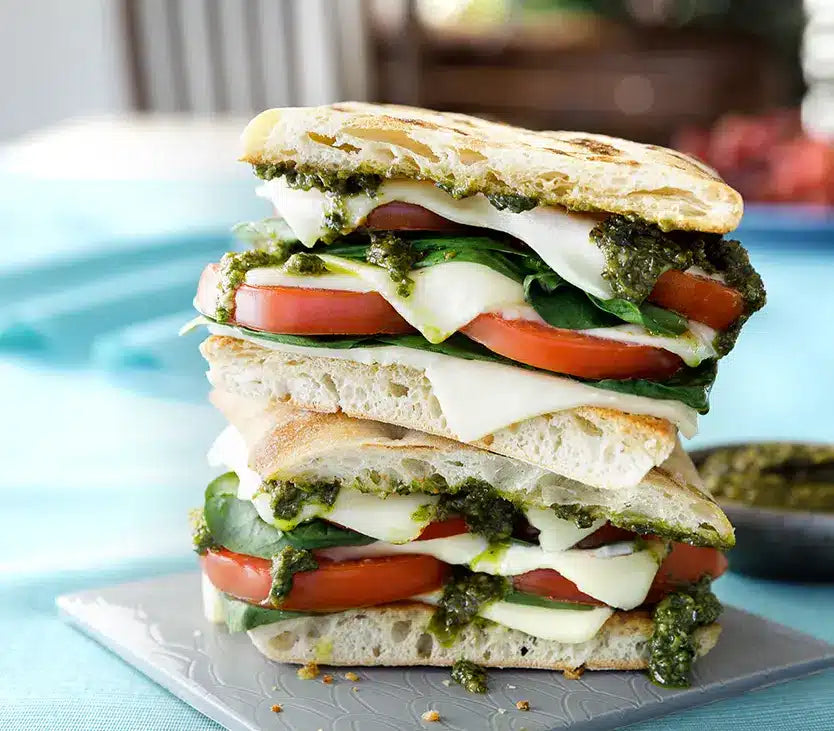 Cooper® Pesto and Tomato Grilled Cheese – Cooper Cheese