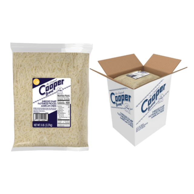 Cooper® Sharp White – Shredded – Cooper Cheese